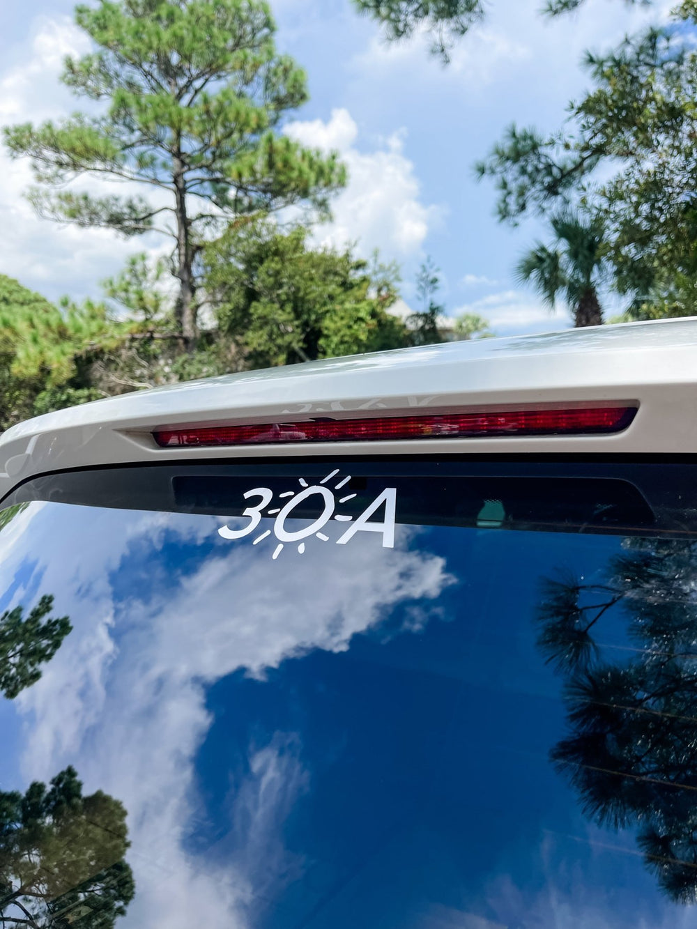 30A : White Vinyl Sticker - 30agear.com – 30A Gear