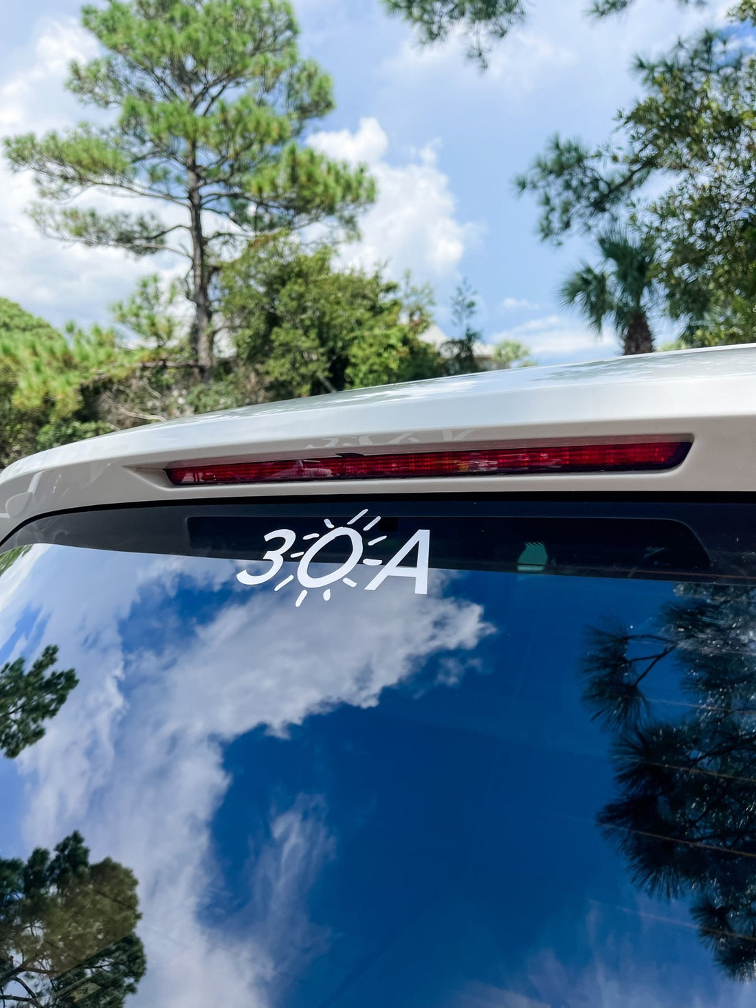 30A : White Vinyl Sticker - 30agear.com – 30A Gear